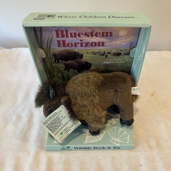 Toys | Vintage 200 Soundprints American Bison Plush Toy Bluestem ...